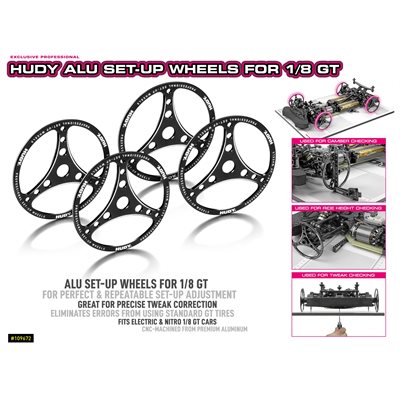 ALU SET-UP WHEEL FOR 1 / 8 GT (4)