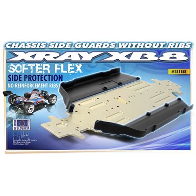 XB8 CHASSIS SIDE GUARDS L+R W / OUT RIB